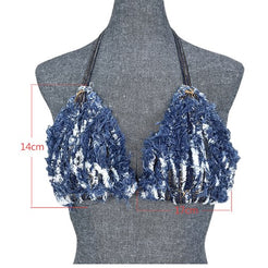 Sexy Denim Bikini 2 Pieces Set | Denim Bathing Suits | DENIMUSE